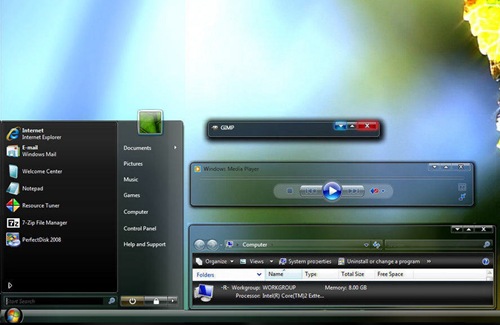 25 beautiful Windows Vista themes or visual styles